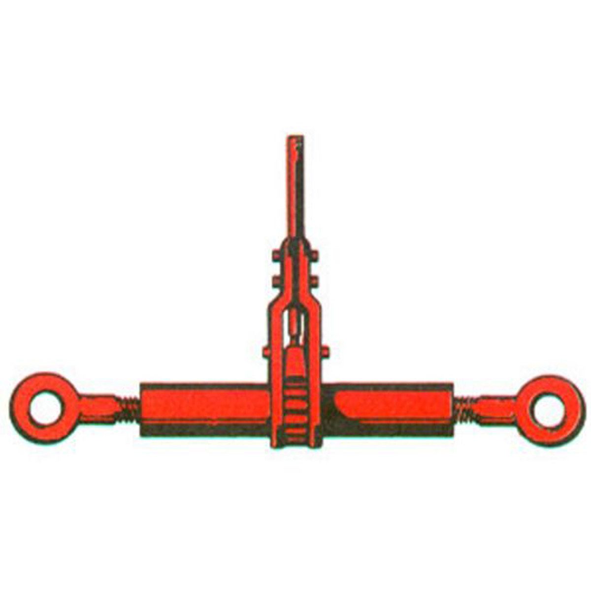 28,000 lb. Rated Ratchet Binder with 16" Barrel & Eye Bolts - Chute Doctor