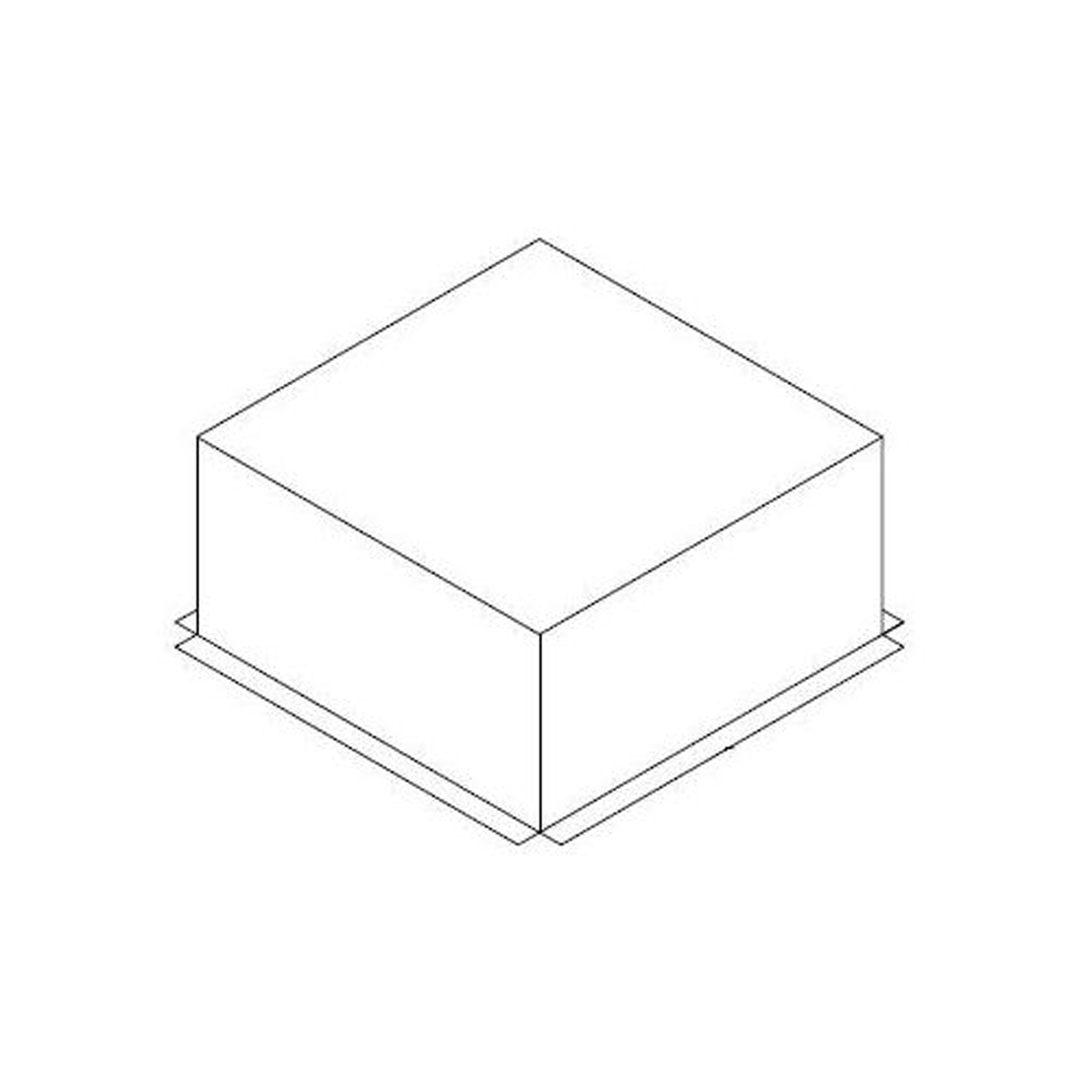 24" Square 2-1/2” Long Collar for Chute Discharge Door, Type “AC ...