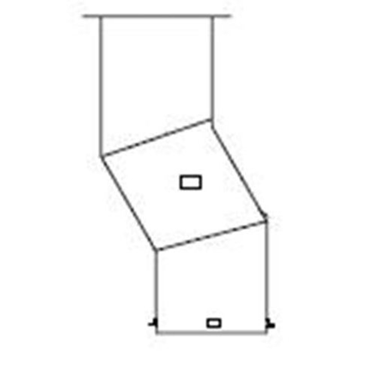 28”x28” Light Duty Chute Double Offset - Chute Dr