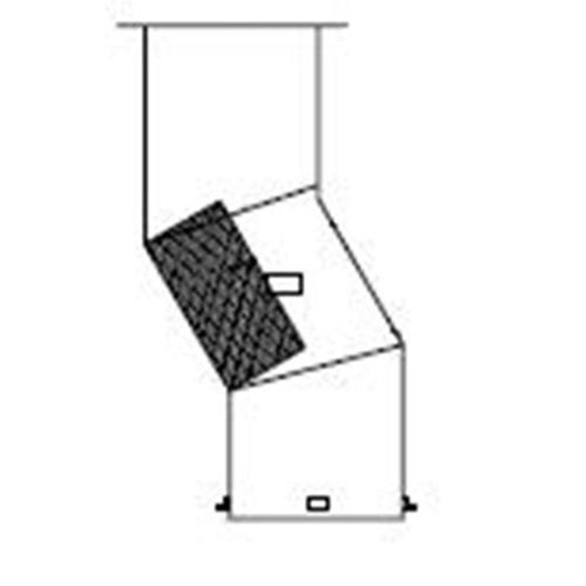 20”x20” Medium Duty Chute Double Offset - Chute Dr
