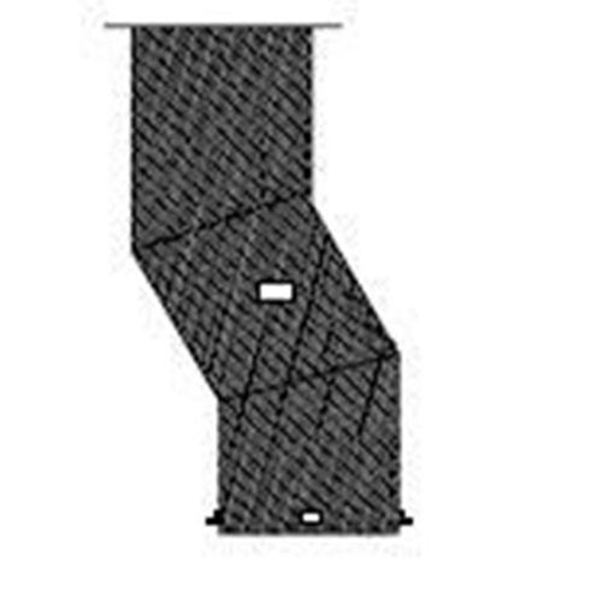 24”x24” Heavy Duty Chute Double Offset - Chute Dr