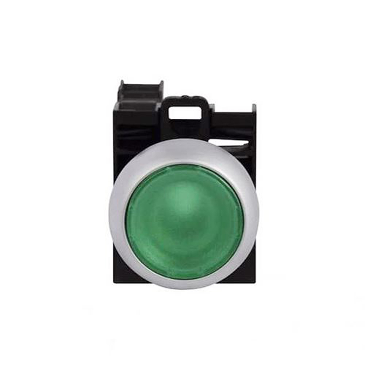 Green LED Electrical Interlock Light Assembly, Silver Bezel, 24 Volt ...